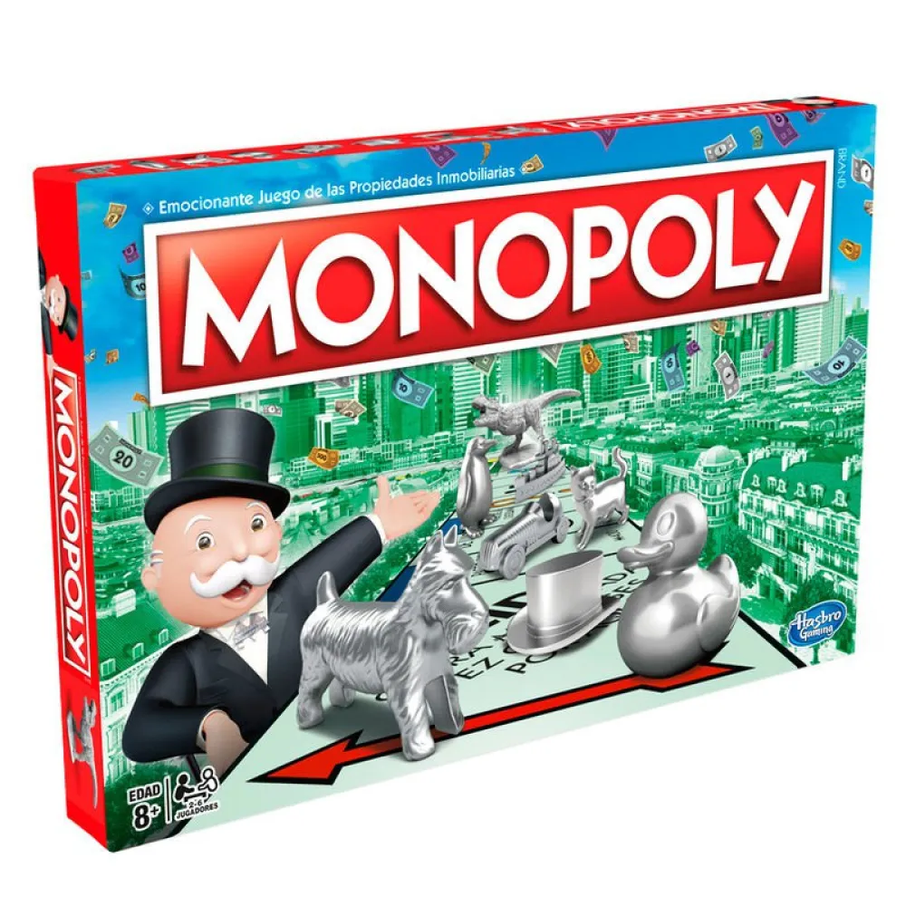 Hasbro Monopoly Clasic Spanish Multicolor, Kidinn