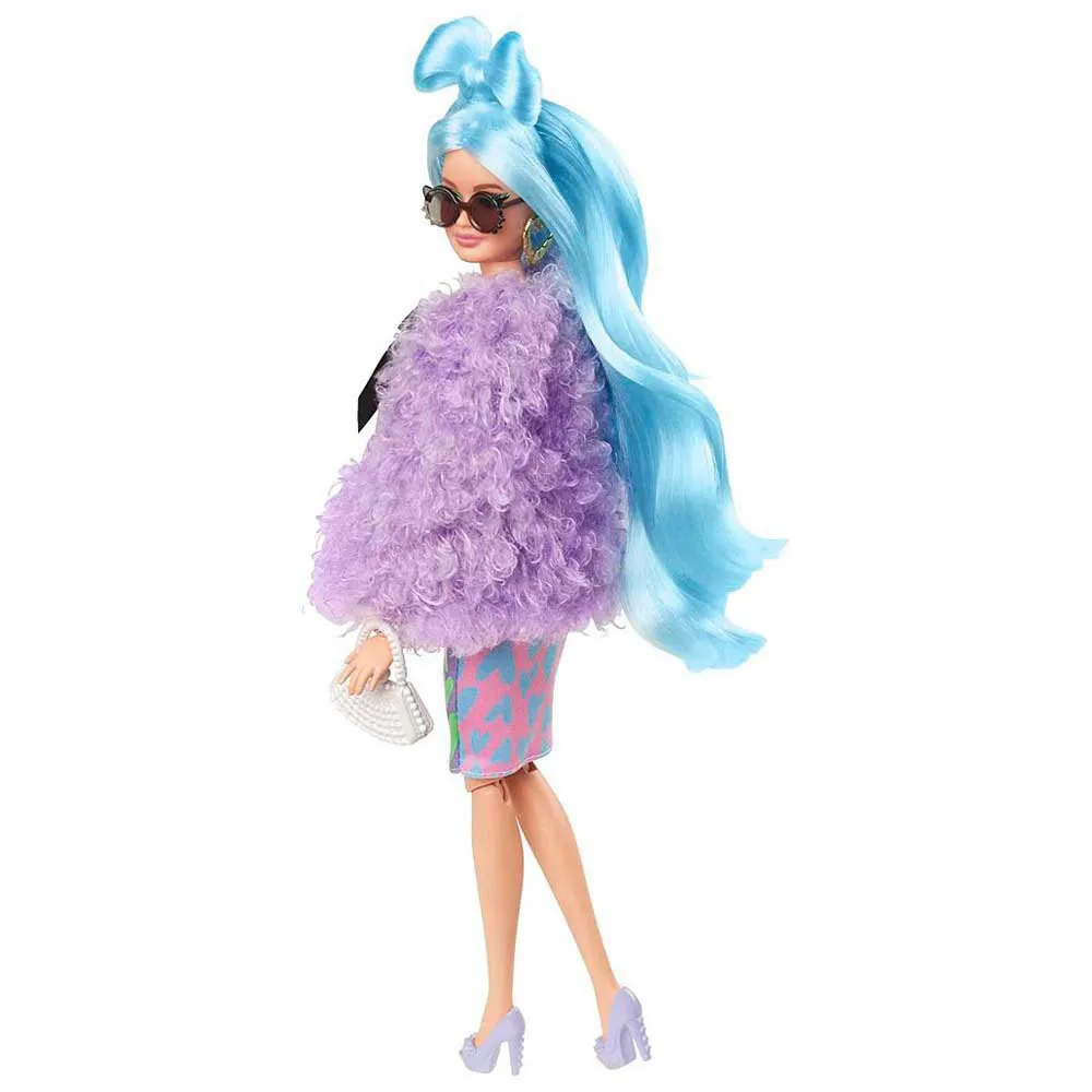 Barbie Extra Deluxe Articulated Doll With Blue Hair And 30 Looks With ...